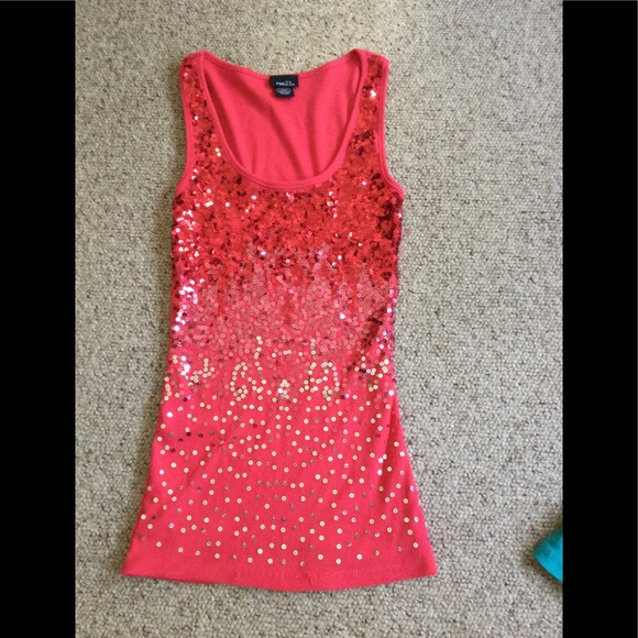 Rue21 | Tops | Ladies Small Red Sequin Tank Top | Poshmark